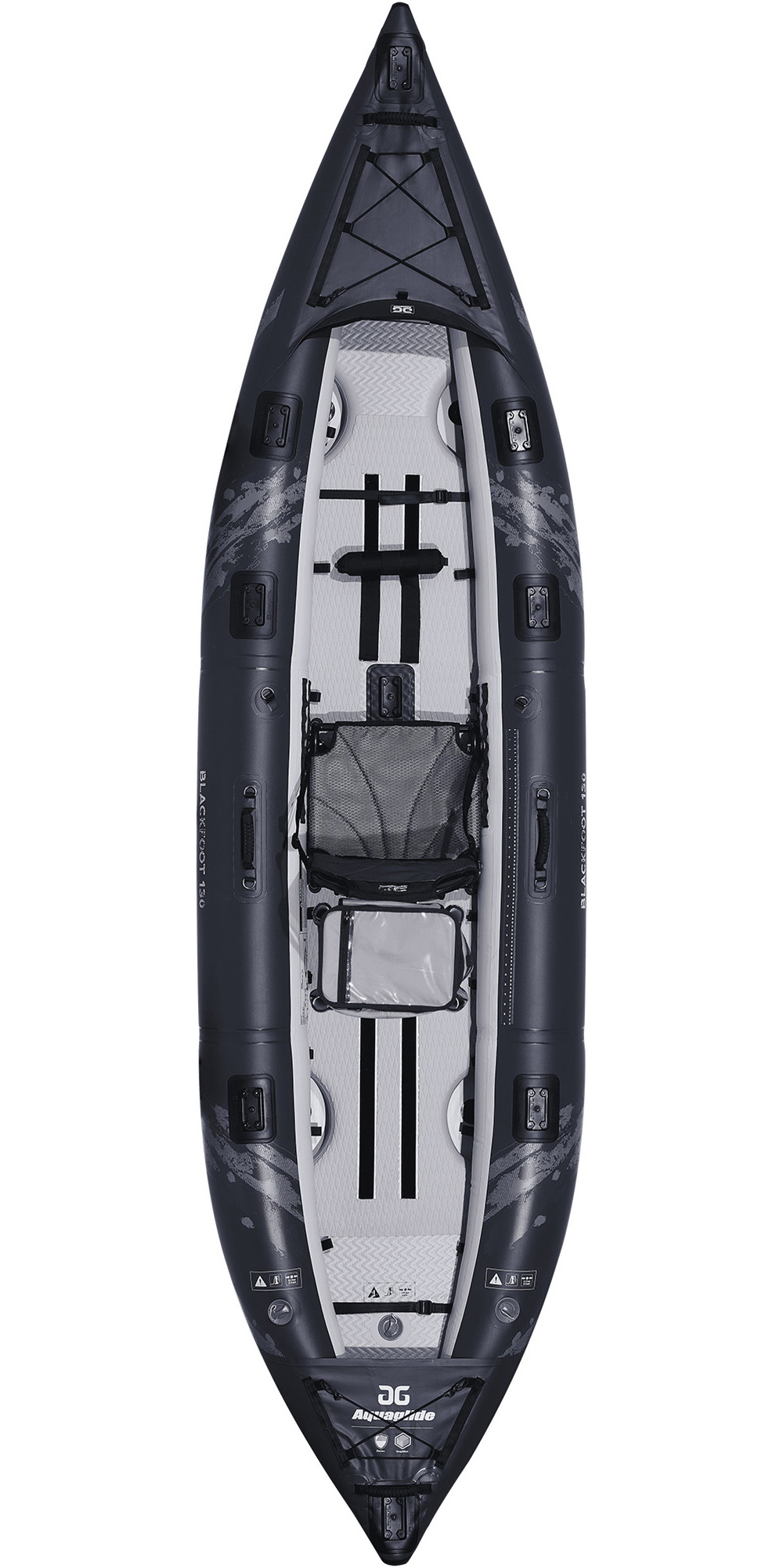 2025 Aquaglide Blackfoot Angler 130 1 Person Inflatable Kayak AG-K-BLF - Canoe & | Wetsuit Outlet